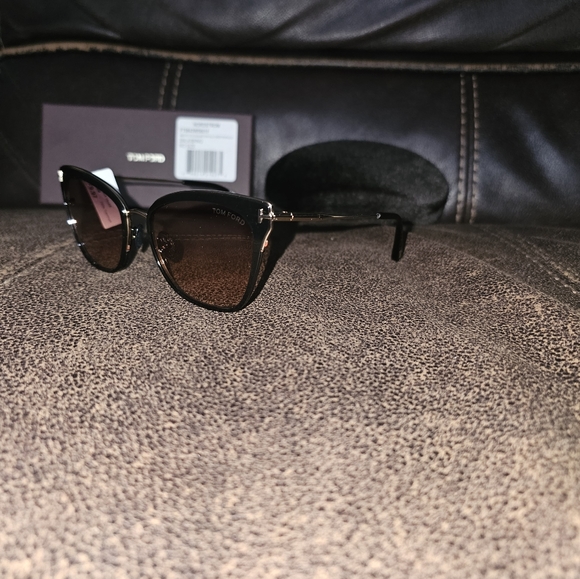 Tom Ford | Accessories | Tom Ford Faryn Ft843 0f Shiny Black Grad Brown ...